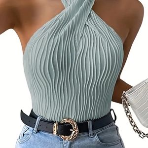 Tops | Ripple Keyhole Halter Top | Poshmark